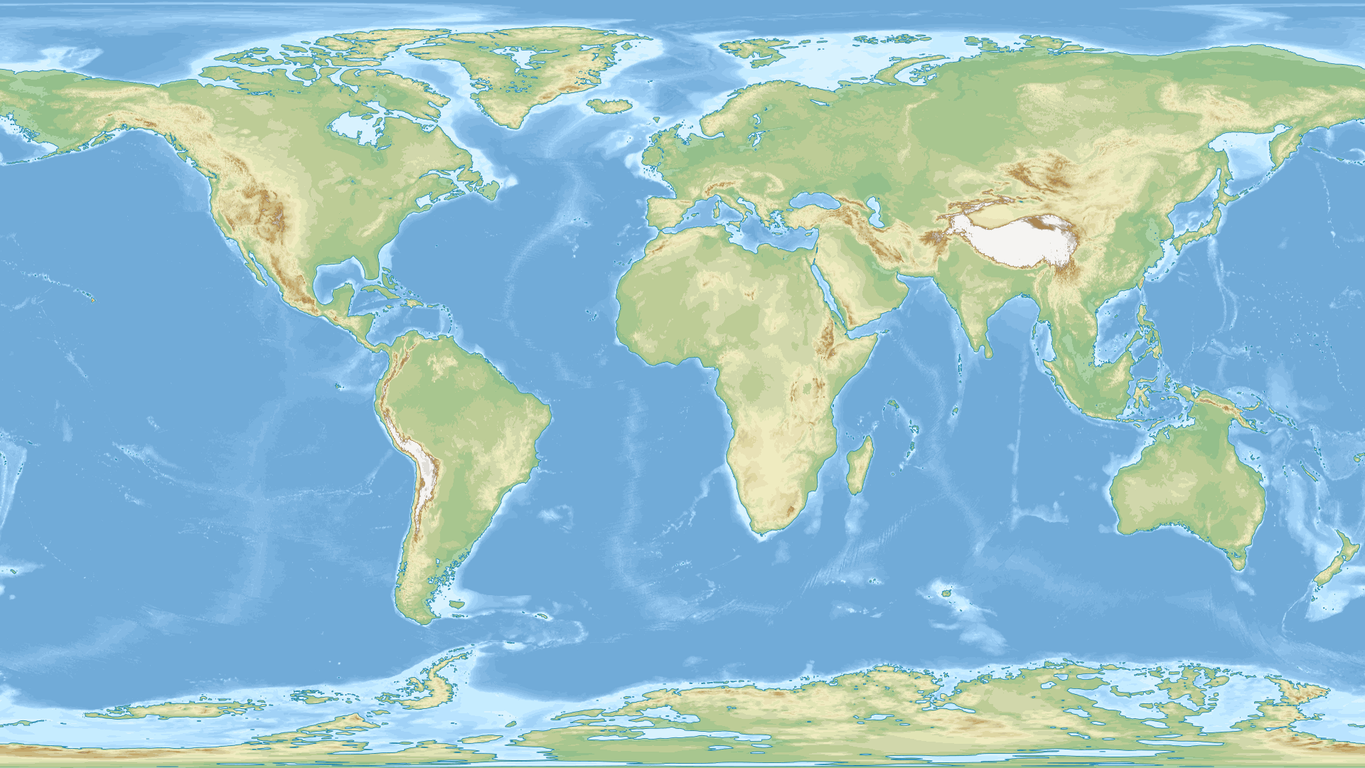 World Map 100000 Years Ago Map